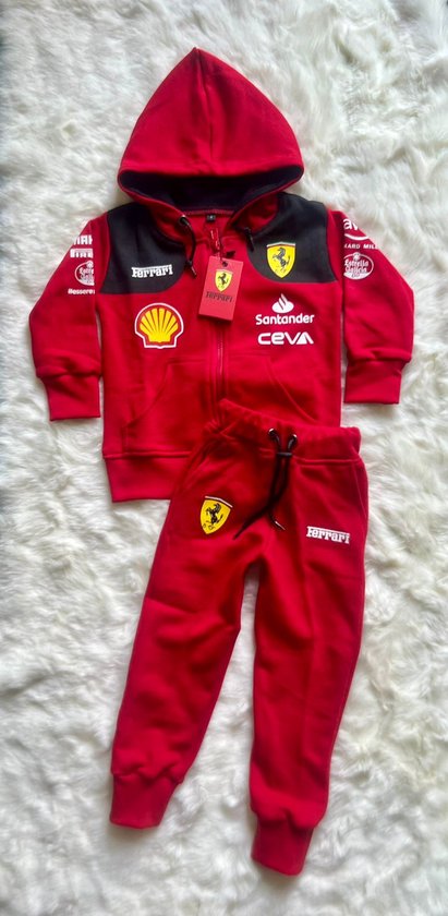 Scuderia Ferrari Racing F1 Tracksuit Joggingpak | Rood | 100% katoen ...