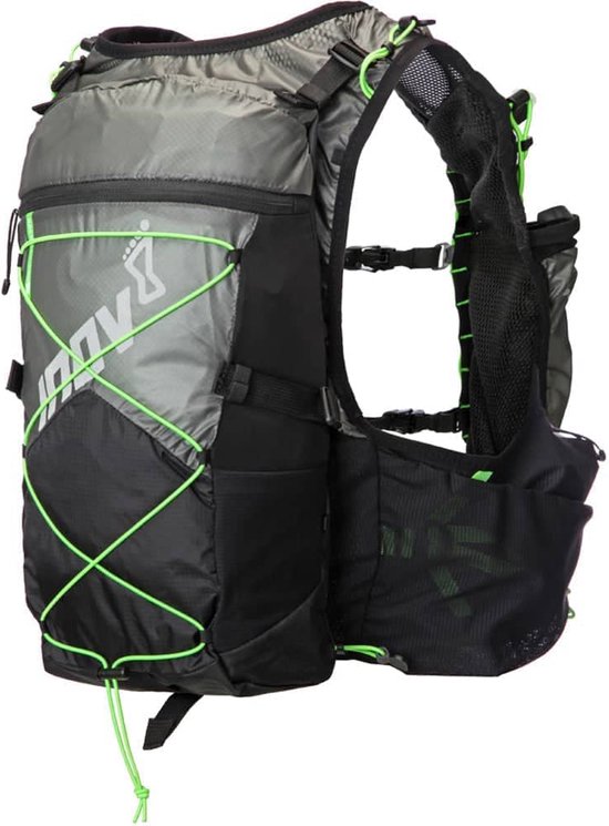 inov-8 Race Ultra Pro 2-in-1 Vest, black/green Maat L/XL | bol
