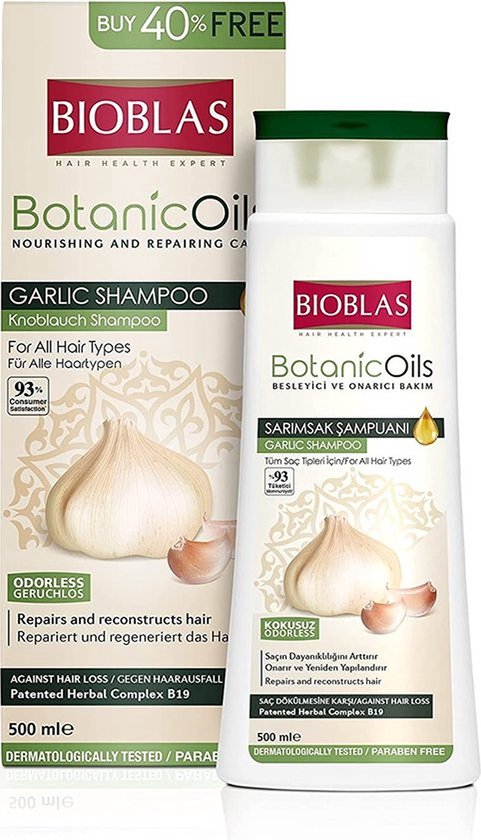 Bioblas - Botanic Oils Knoflook Shampoo Tegen Haaruitval 500 ml ...
