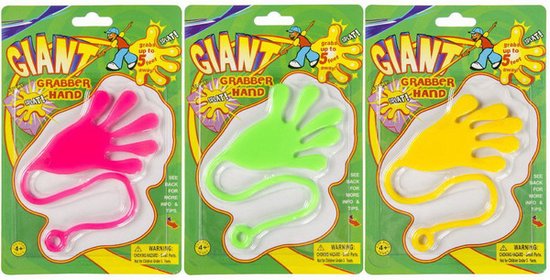 Plakhandjes 18 stuks - Kleverige handjes - Slinger handjes - Sticky ...