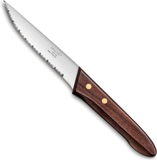 Déglon Steakmes – Microkarteling – Roestvrij Staal – Palissander ...