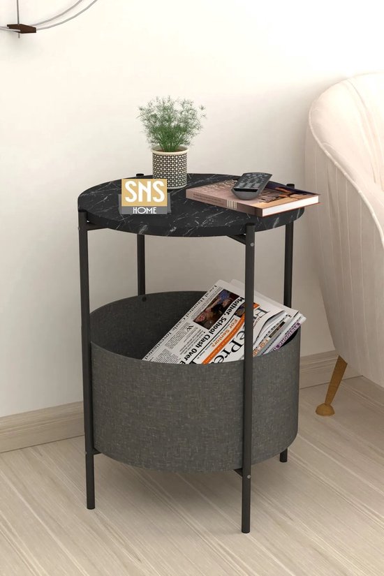 Table d'appoint - Table basse - Table basse avec grand sac - Porte ...