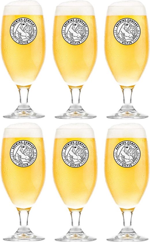 Uiltje IPA Bierglas 25cl - Set van 6 Bierglazen - Perfect voor IPA, Speciaal bier en... | bol