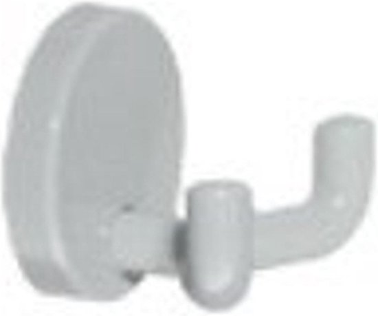 Hewi dubbele haak uitsprong 43.5 mm wit | bol