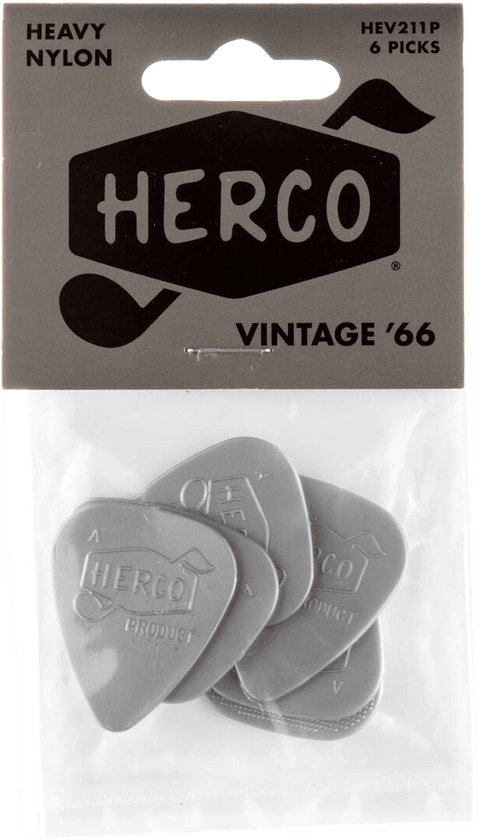 Herco - Vintage '66 - Plectrum - Heavy - 6-pack | bol