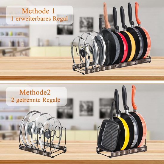 pannenrek - pannenplank / rack organizer \ Opbergrek | bol