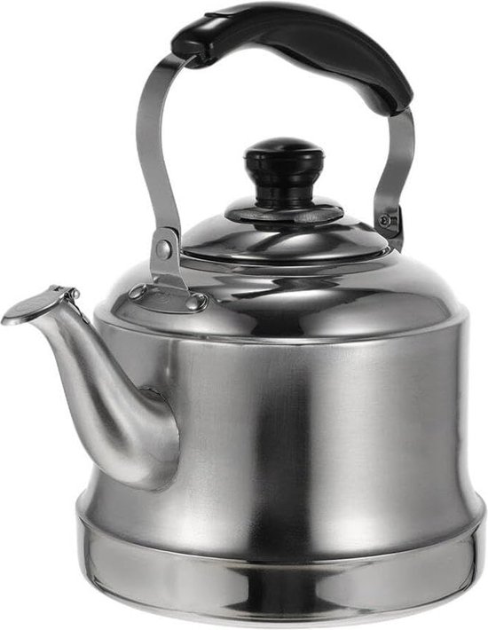 Waterkoker, pijpketel, 4 liter, inductie, roestvrij staal, theepot, gas ...