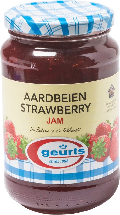 Geurts Jam aardbei 12 potten x 450 gram | bol