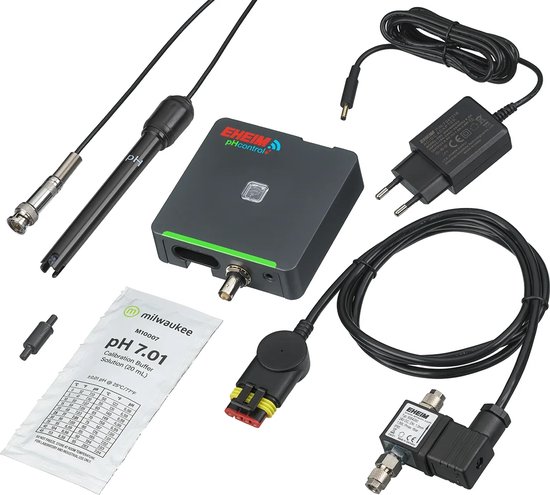 Eheim Phcontrol+e Set Incl. Magneetventiel - Onderhoud - Zwart Met Elektrode | bol