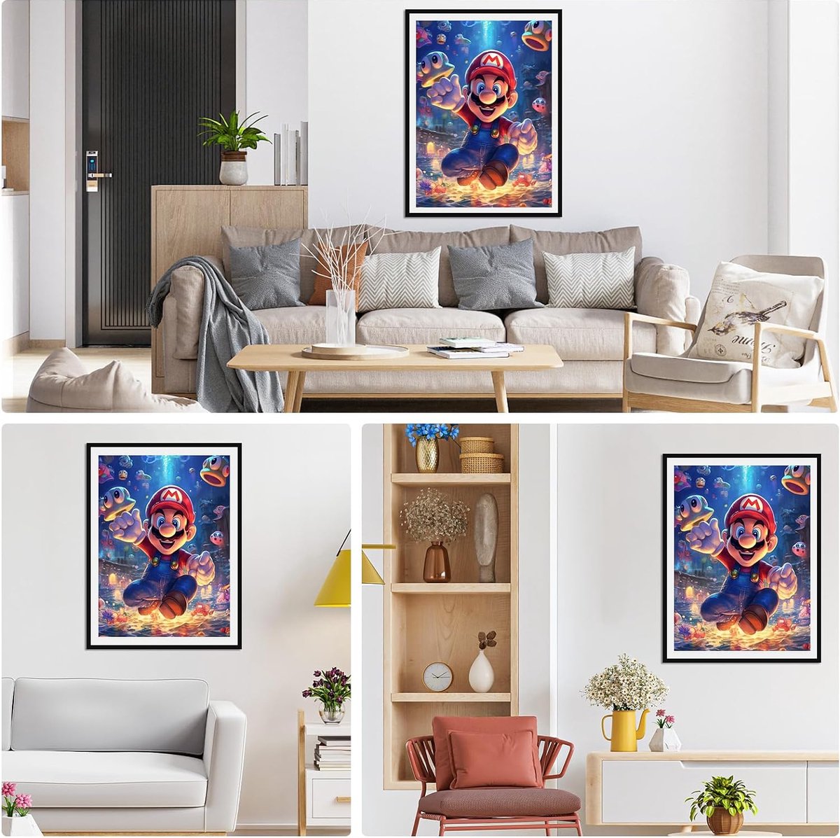 DiverseGoods Super Mario Diamantschilderset: Breng Super Mario tot ...