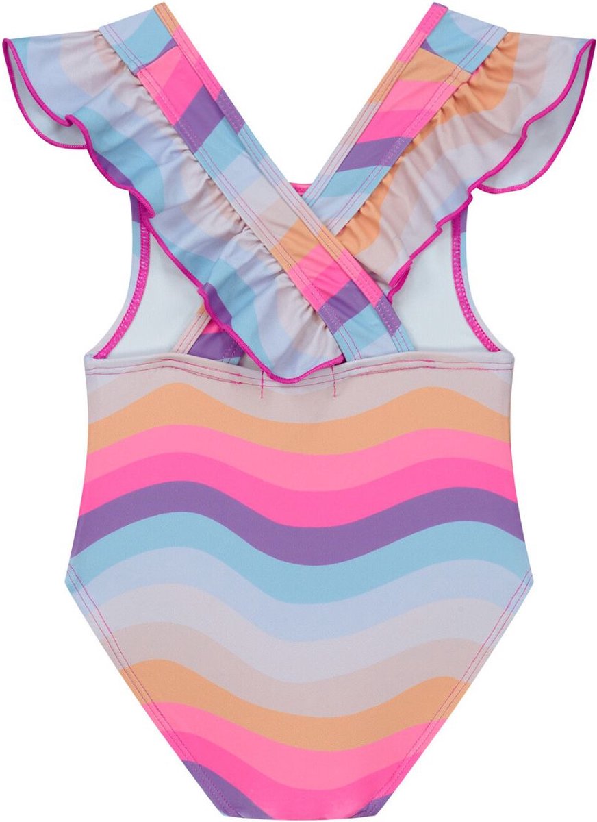 Supercute kinder badpak waves met gekleurde bandjes maat 80/86 | bol
