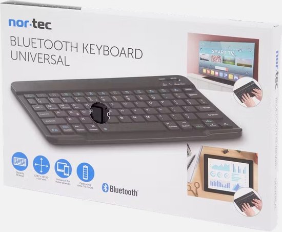 Draagbare Mini Bluetooth Toetsenbord - USB-C Oplaadbaar - Qwerty - BT 5 ...