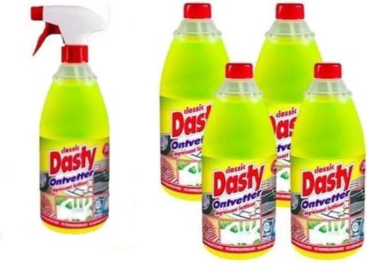 Dasty Ontvetter Voordeelpack: 1x Spuitfles + 4x Navulling | bol