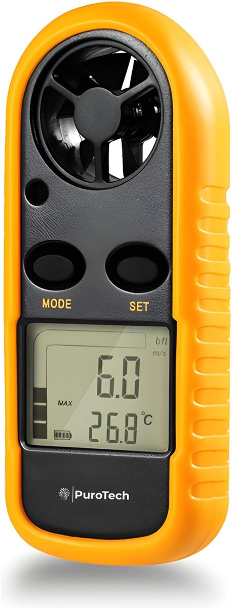 PuroTech - Digitale Windmeter - Anemometer - Professionele Windsnelheid ...