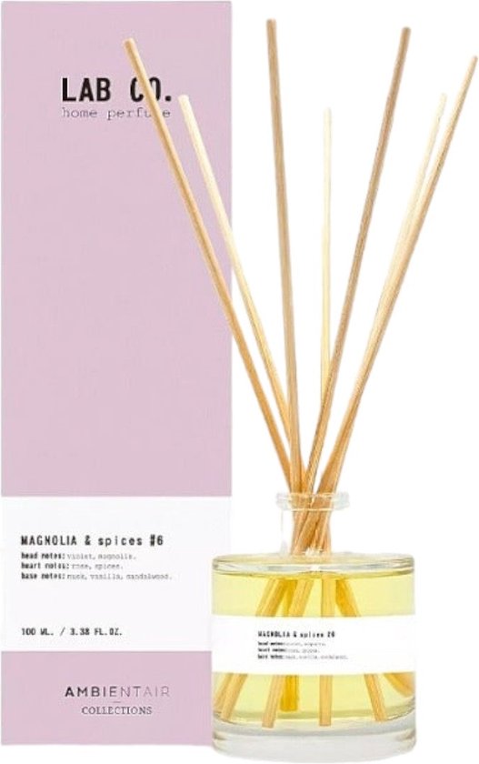 Lab Co. - Geurstokjes 'Magnolia & Spices' (100ml) | bol