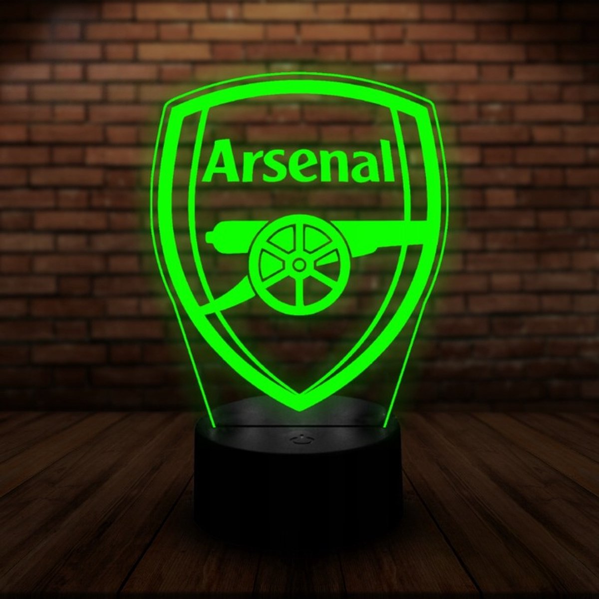 Lumi 3D Nachtlamp - 16 kleuren - Arsenal FC - Voetbal - LED Illusie ...