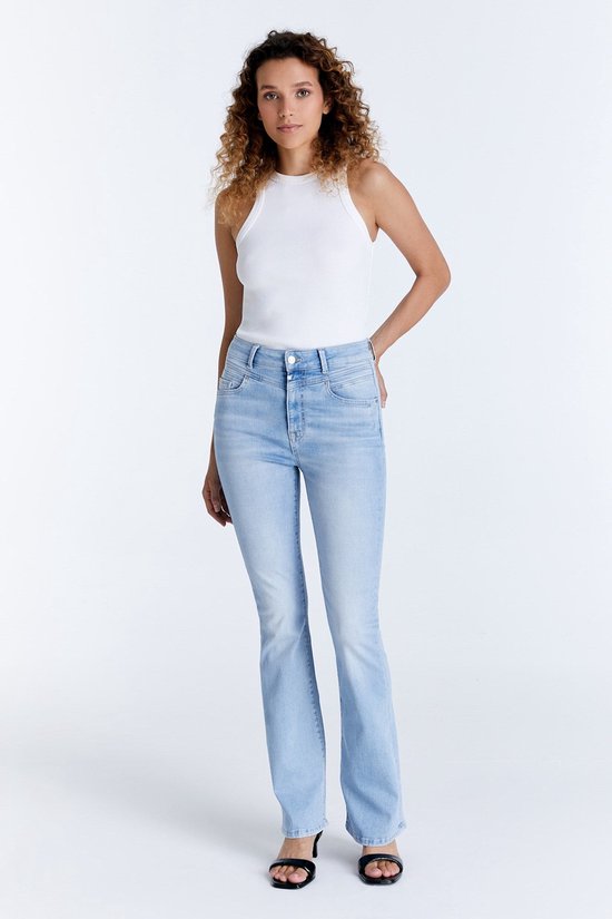 COJ - Matilda - Dames Flare Jeans - Light Blue | bol