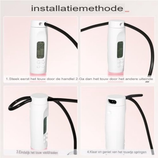 Springtouw zonder touw - Springtouw draadloos - Slim springtouw - ‎Wit ...