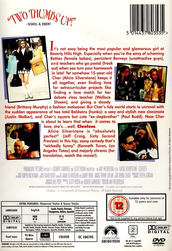 Clueless (Dvd), Alicia Silverstone | Dvd's | bol