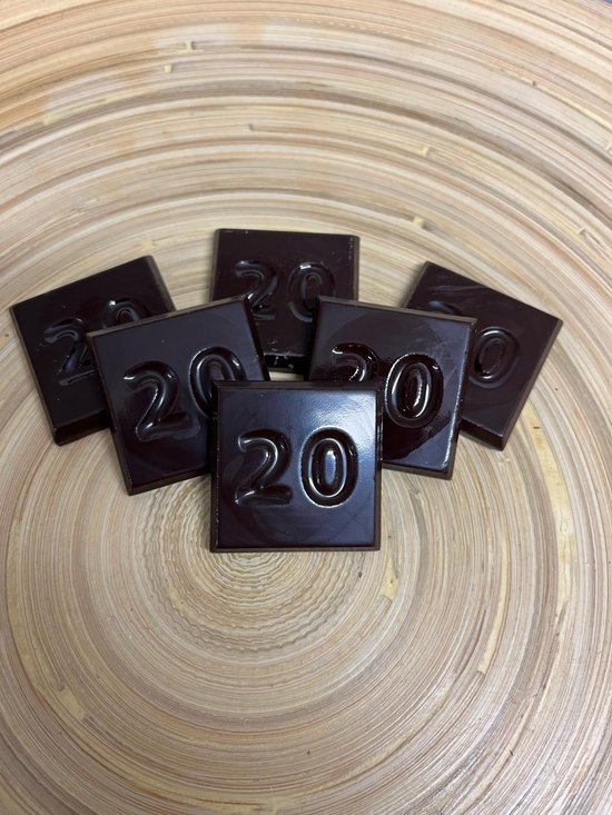 Chocolade cijfer / getal 20 | Verjaardag | Jubileum | Chocola cadeau ...