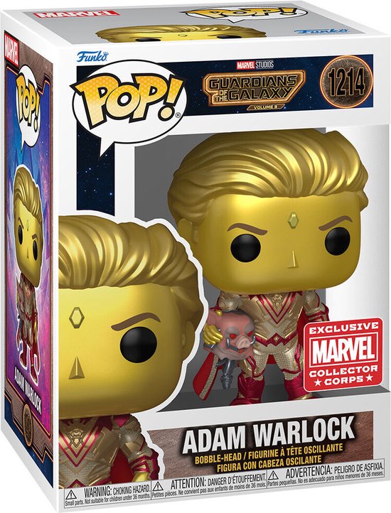 Funko Pop! Marvel: Guardians of The Galaxy - Adam Warlock (Carrying War ...