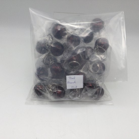 Bowling Bowlingbal sleutelhanger 'Bowlingbal massief' donker rood ...