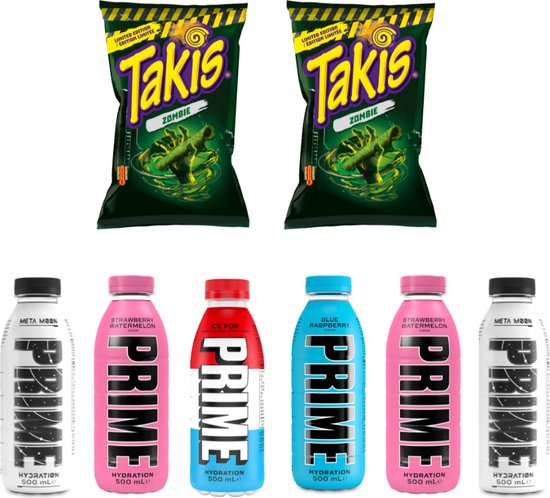 Prime Hydration Drink - Takis - Glowberry - Ice Pop - Tropical Punch ...