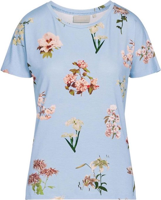 ESSENZA Ellen Annebella Top Korte Mouw Zen blue - M | bol