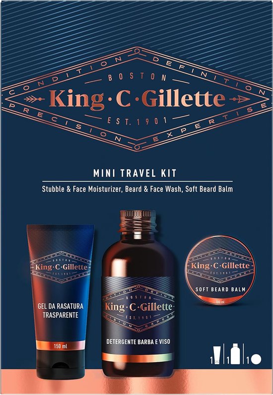 Gillette King C Mini Travel Kit | bol