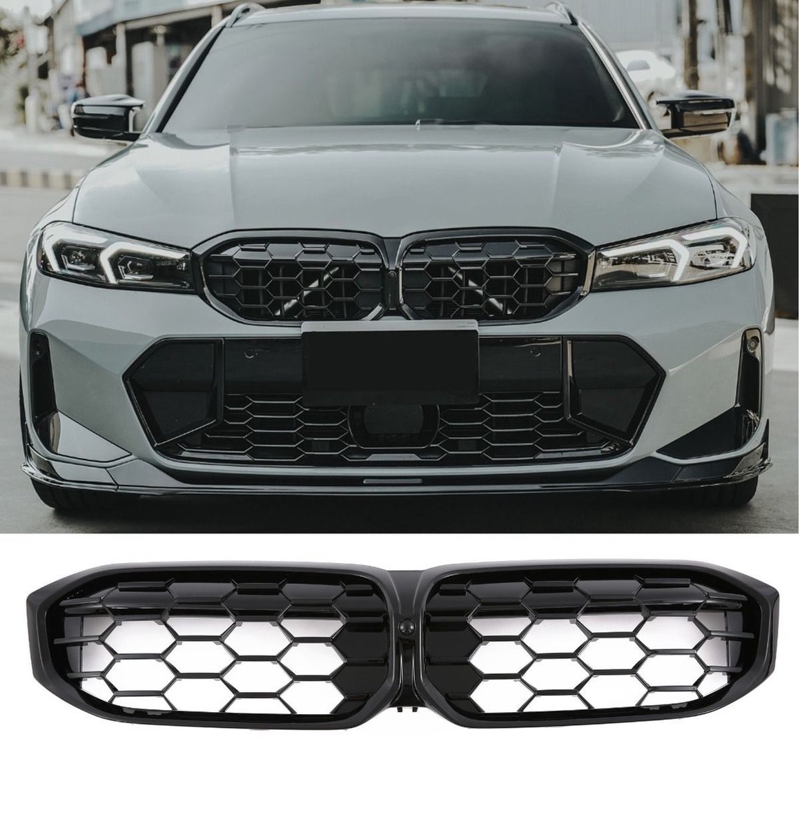 Bmw 3 Serie G20 G21 LCI Facelift Sport Grill Nieren Glans Zwart M Look Vanaf 07-2022 | bol