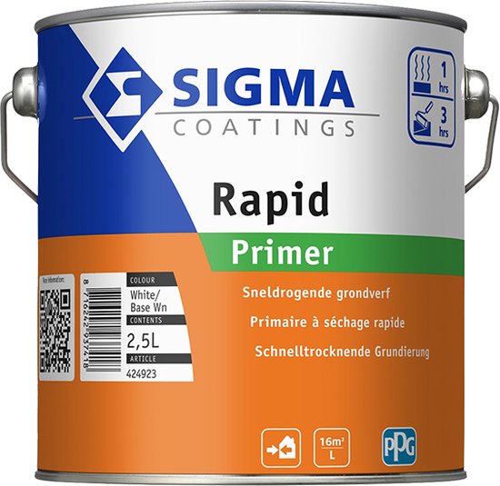 Sigma Grondverf Rapid Primer 2.5 liter wit | bol