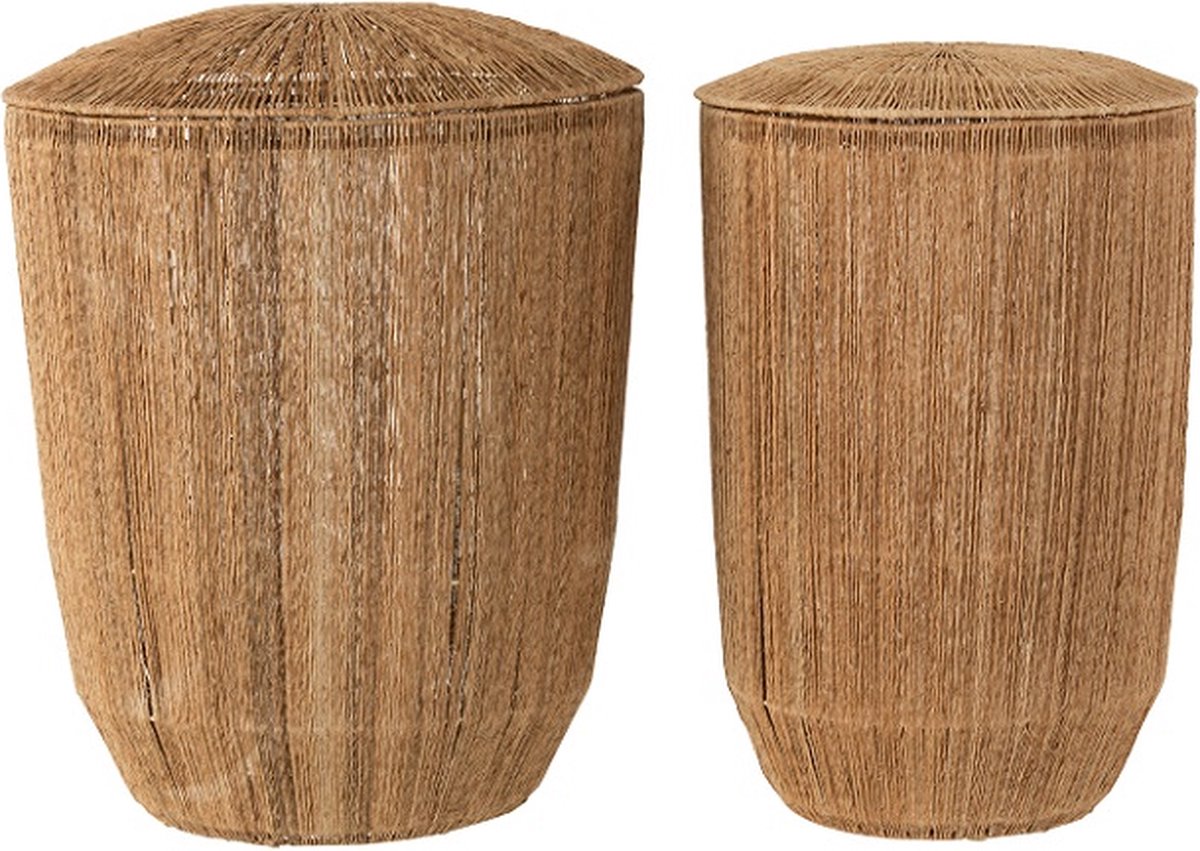 Set Rieten Manden Dantya - Hoog model - Small en Large - J-Line | bol.com