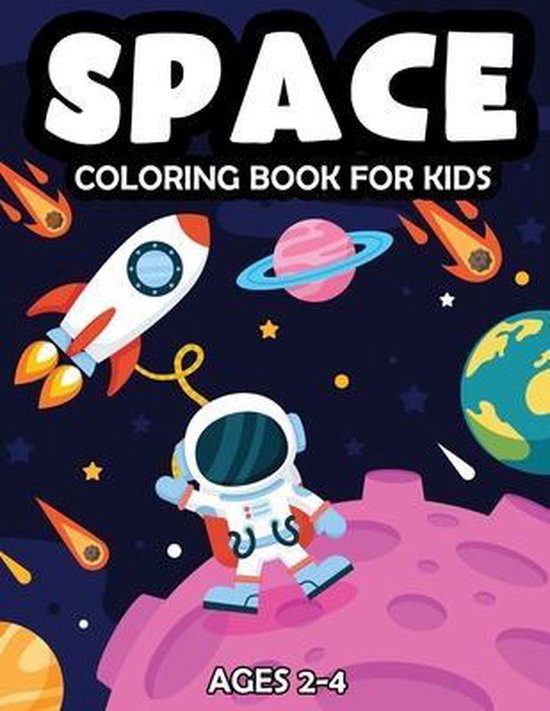 Kids Coloring Books- Space Coloring Book For Kids Ages 2-4, Little Eye ...