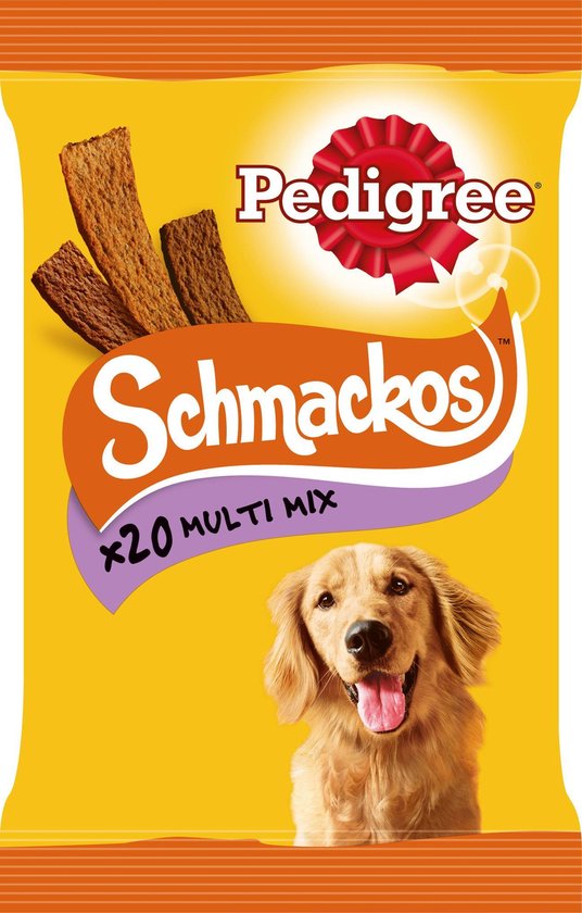 Pedigree Smackos Multimix Hondensnacks - 9 x 20 stuks | bol