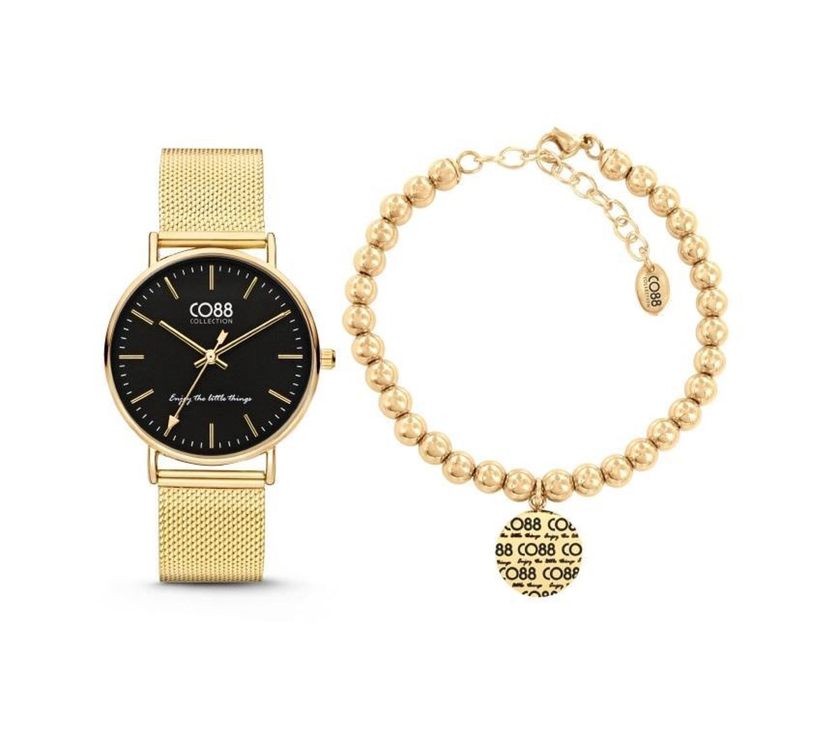 CO88 set 8CB 99057 Horloge met Armband - Watch - Bolletjesarmband - Set ...