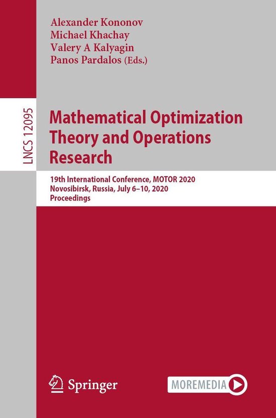 Lecture Notes In Computer Science 12095 Mathematical Optimization 7909