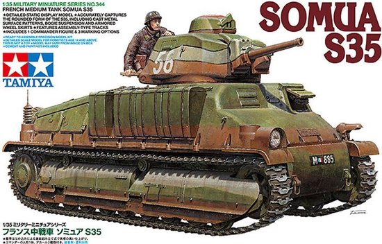 Tamiya French Medium Tank SOMUA S35 + Ammo by Mig lijm | bol