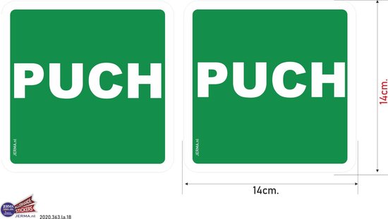 PUCH sticker set 2 stuks | bol