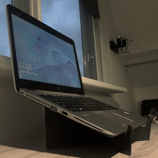 Laptop standaard kruis - laptop houder zwart design - Universeel 13,15 ...