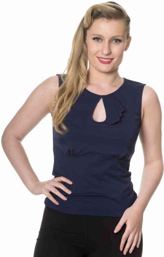 Dancing Days - BASIC INSTINCT Mouwloze top - M - Blauw | bol