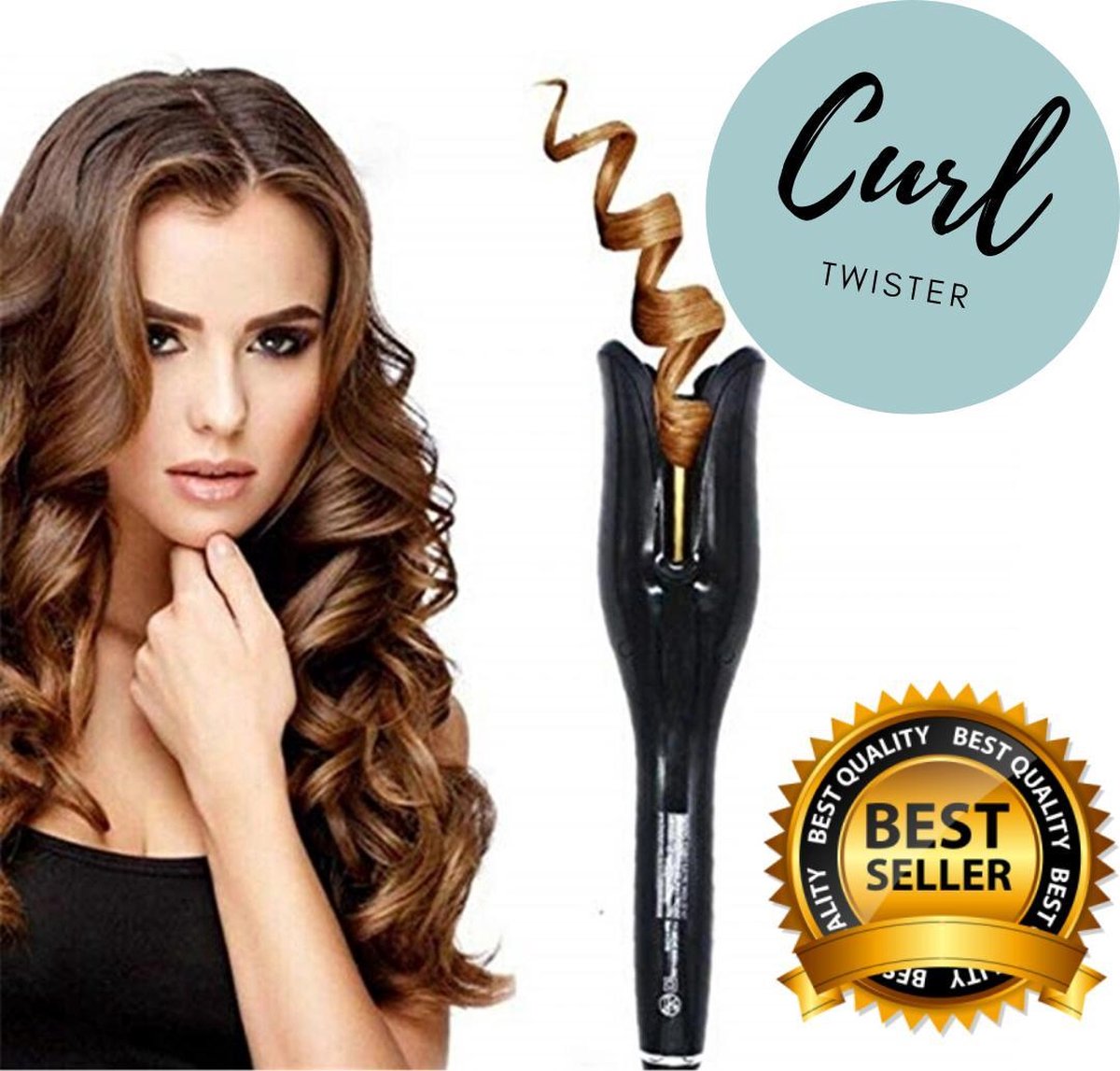 Automatisch Roterende Keramische Krultang - Zwart | Nederlandse ...