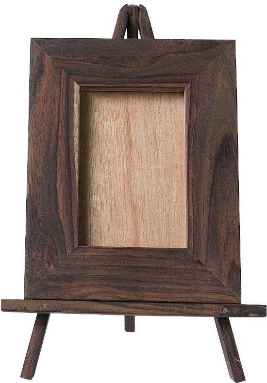 Sonokoling Brown wooden frame with stand | bol.com