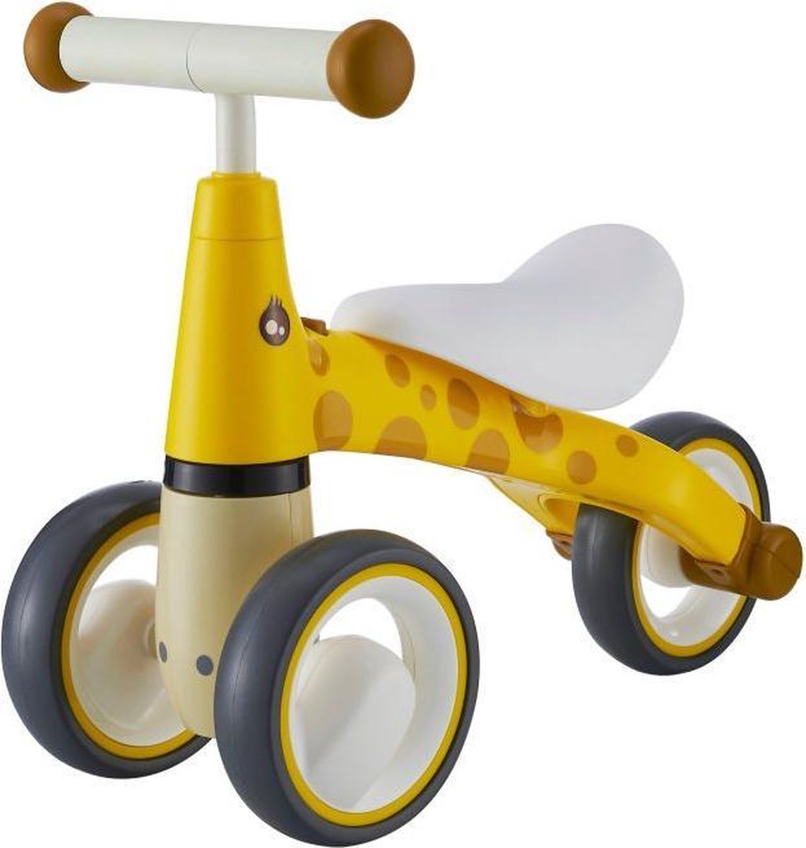 Kinder loopfiets - driewieler - geel & wit | bol.com