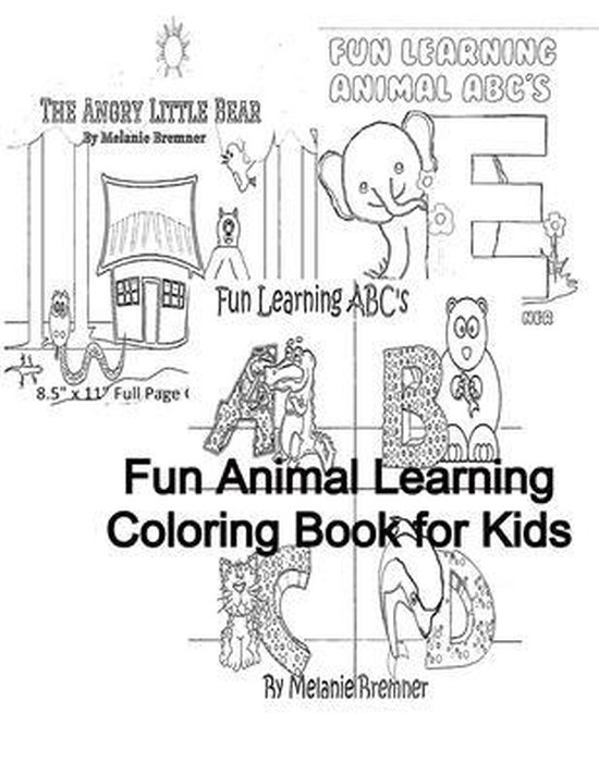 Fun Animal Learning Coloring Book for Kids, A Colorful Quotes ...