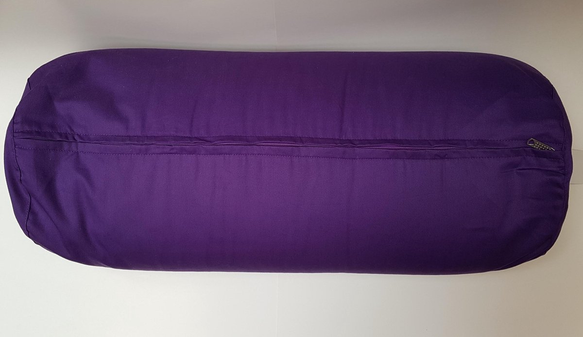 Om Namaste Bolster XL Paars Yogabolster - Gevuld met Boekweitkaf - ongeveer 5,5kg | bol.com