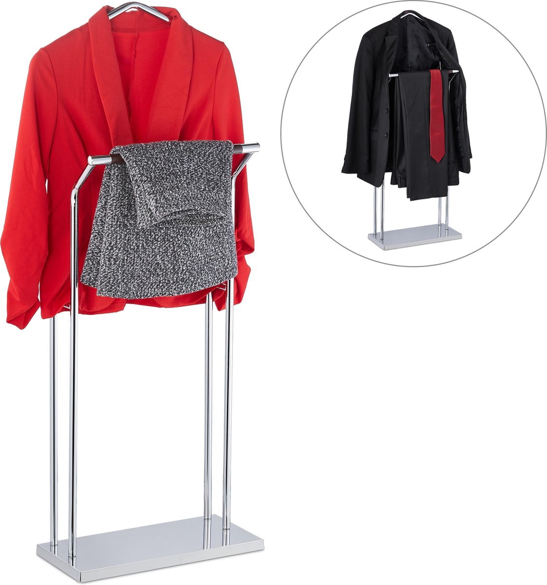 Relaxdays dressboy - kledingstandaard - metaal - dress boy - kleding ...