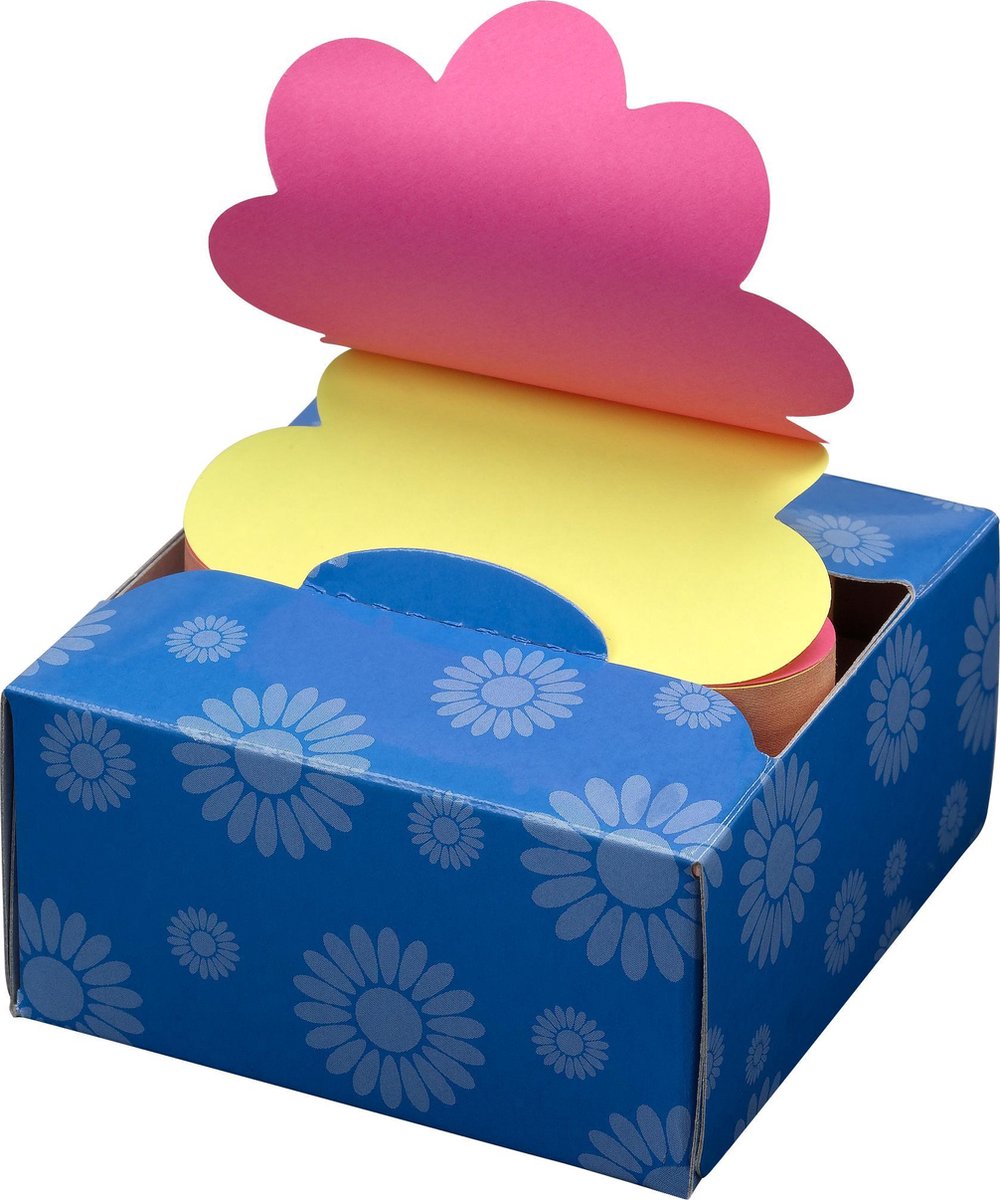 Stick'n Pop-up Z-Notes sticky notes - bloem - 76x76mm, geel & magenta ...