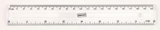 Staples Liniaal, barstbestendig, 20 cm / 8 inch, transparant | bol.com