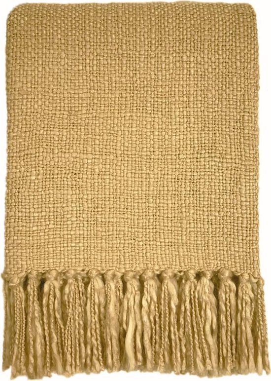 Vintage yellow throw | bol.com
