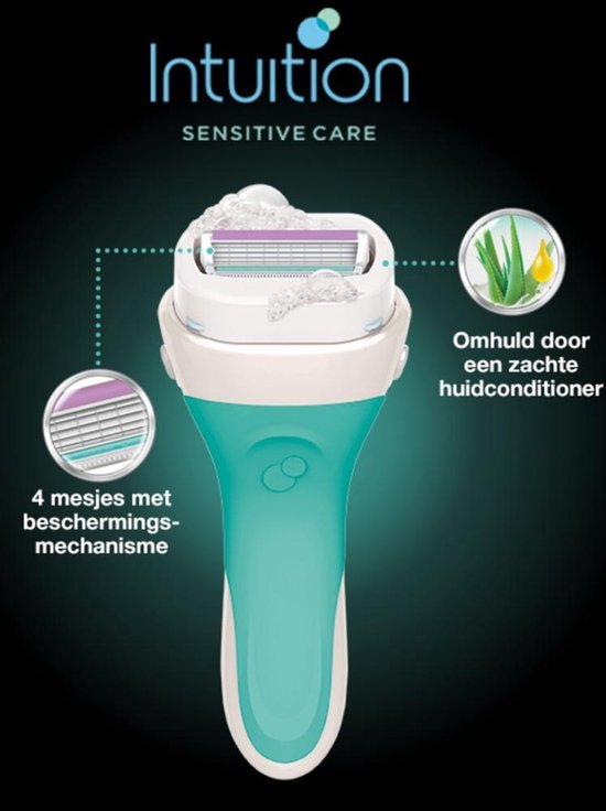 Wilkinson Intuition Sensitive Care 4 Scheermesjes - navulling | bol.com